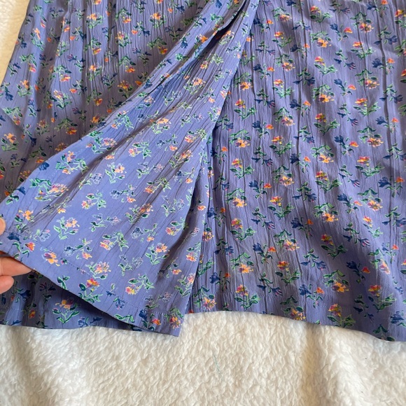 April Cornell | Dresses | Vintage April Cornell Blue Floral Dress ...